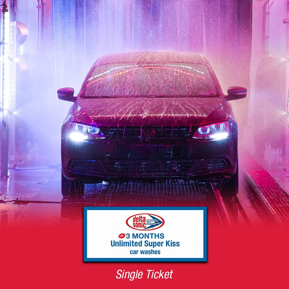 3 Months Unlimited Super Kiss from Delta Sonic – Delta Sonic Car Wash